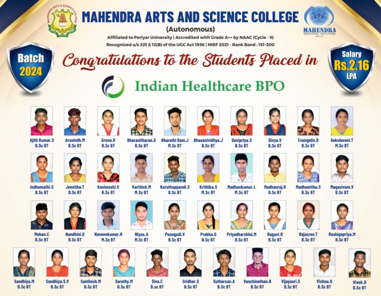 Mahendra Educational Institutions, Tamil Nadu (Since 1978)